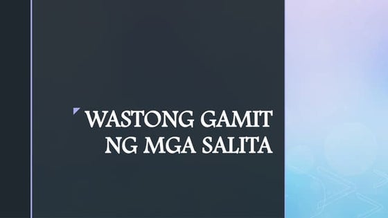 mga gamit ng ng at nang at iba pa | PPTX