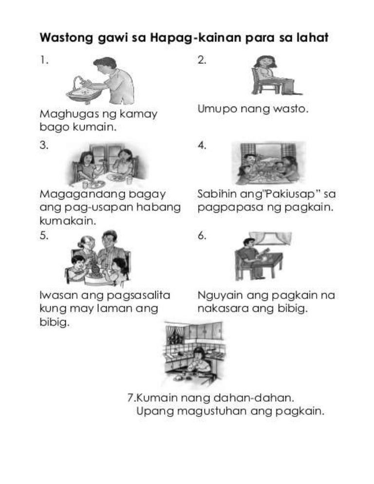 Wastong gawi sa hapagkainan Wastong gawi sa hapagkainan