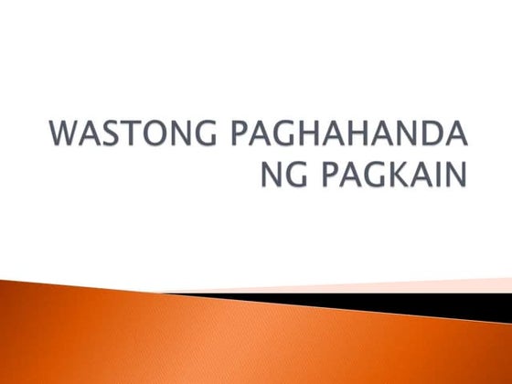 Wastong gawi sa hapagkainan | PPTX