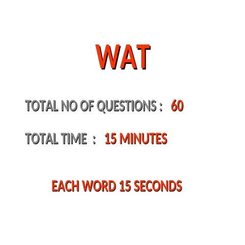 WAT 4 - PRACTICE TEST (F)ssb personality.ppt