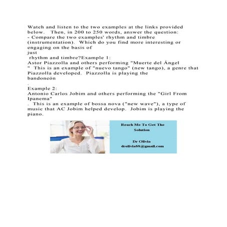 Watch and listen to the two examples at the links provided below. .docx