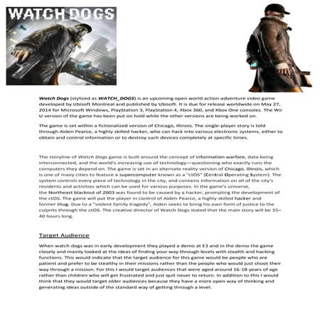 Watch dogs | DOCX