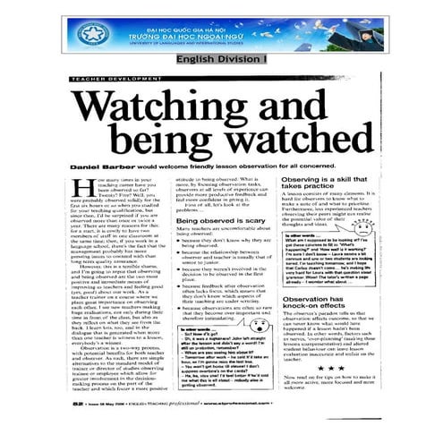 Watching And Being Watched | PDF