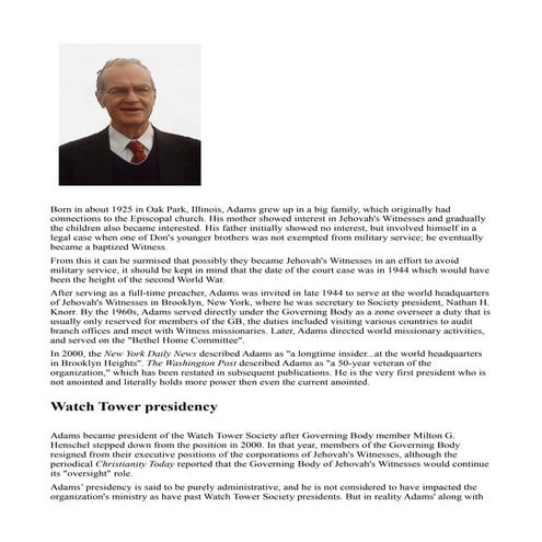 Watchtower analysis | PDF