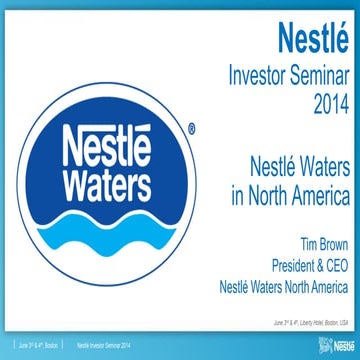Nestlé Waters in the USA | PDF