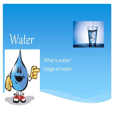 Water mission | PPTX | Chemistry | Science