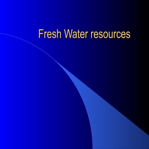 Where is earth's water located | PPTX