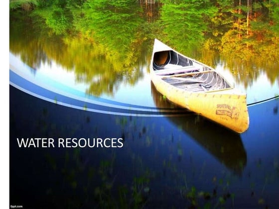 Uses and Exploitation of Water Conflicts Over Water- National and ...