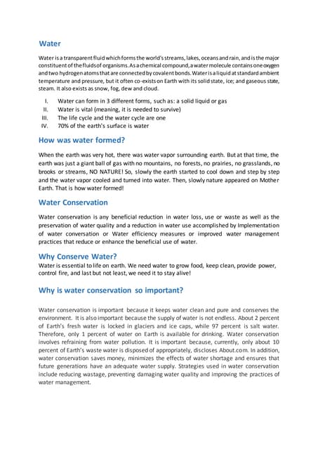 Water conservation ppt | PPTX | Home Appliances | Home & Garden