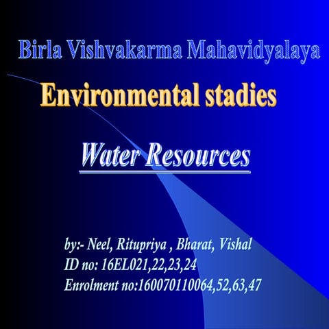 Water on earth | PPTX