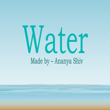 Wonderful water | PPSX