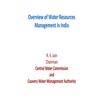 Water and the management, Resources and importance of the water | PPT