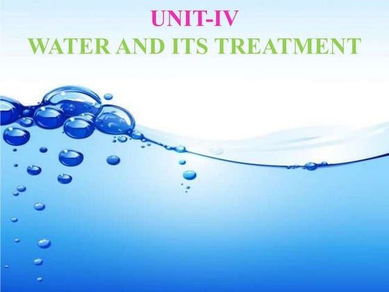 Internal Methods of Water treatment | PPTX | Chemistry | Science