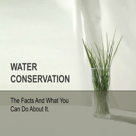 WATER CONSERVATION | PPTX