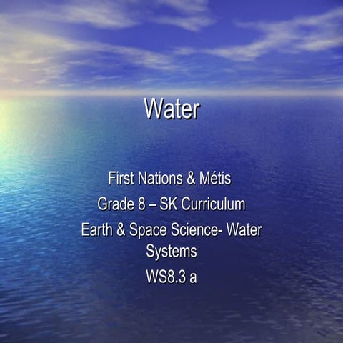 Water first nations ws8.3 | PPT