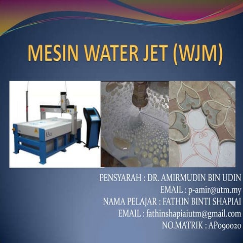 Water jet | PPTX