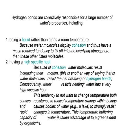 Properties of water ppt