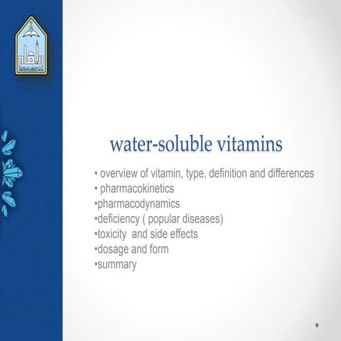Water soluble vitamins | PPT