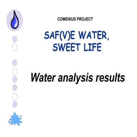 Water Tests Results | PPT