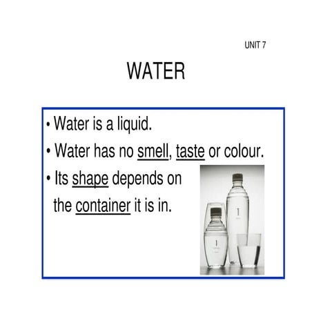 Water, unit7 | PDF | Chemistry | Science