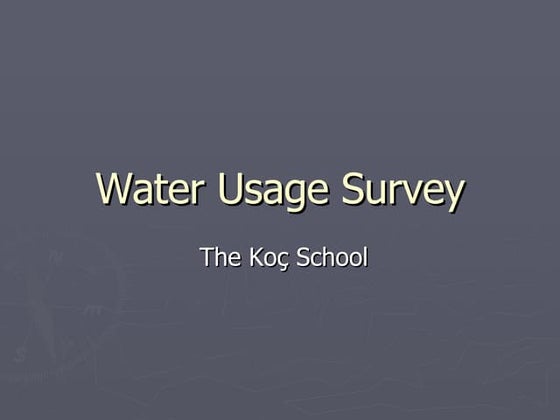 Water questionnaire | DOCX