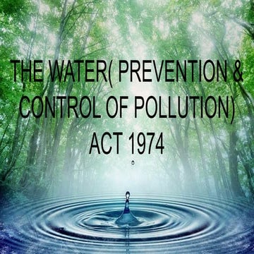 Water act ppt presentation.pdfvxcccccccx | PDF