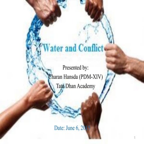 Water and conflict in india ppt | PDF