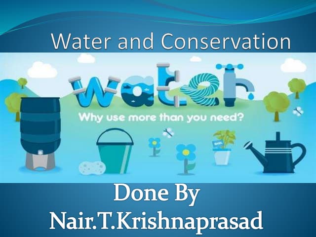 Water + conservation powerpoint | PPTX