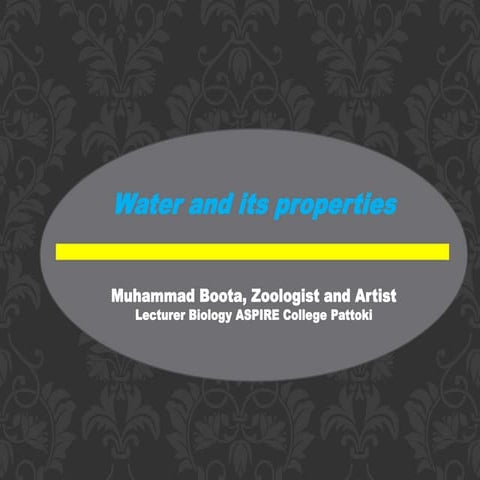 water and its properties.pdf 12 property | PPT