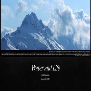 Water and Life | PPTX