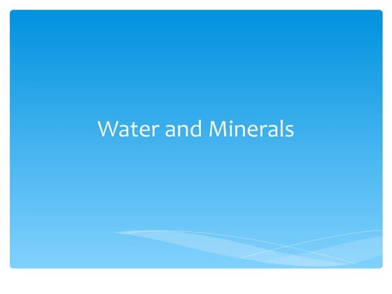 Minerals | PPT