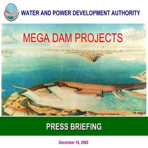 Water and power development authority mega dam projects press briefing ...