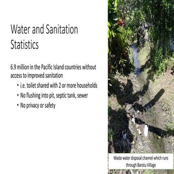 Water and Sanitation in the Fiji Islands - Barotu Village | PDF