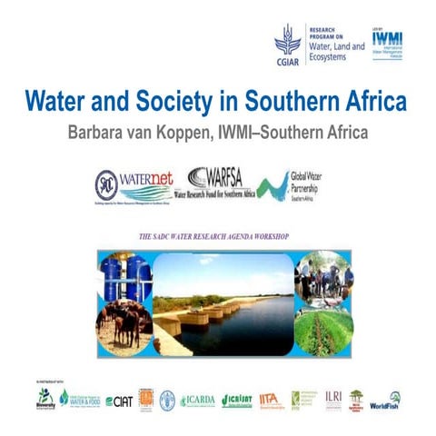 Optimising community management of rural water services | PPTX