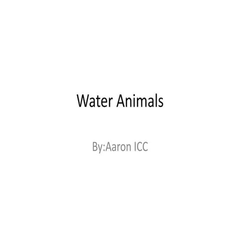Water animals Vocabulary | PPTX | Fish and Aquariums | Pets