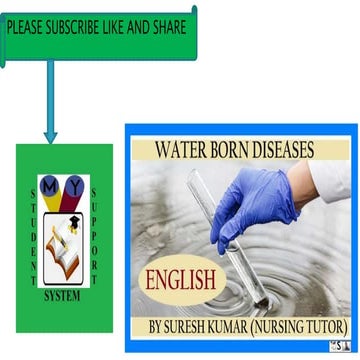 Water born diseases in english | PPT