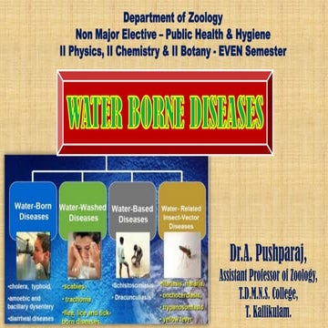 TOPIC: HISTORY OF WATER BORNE DISEASES-PDF | PDF