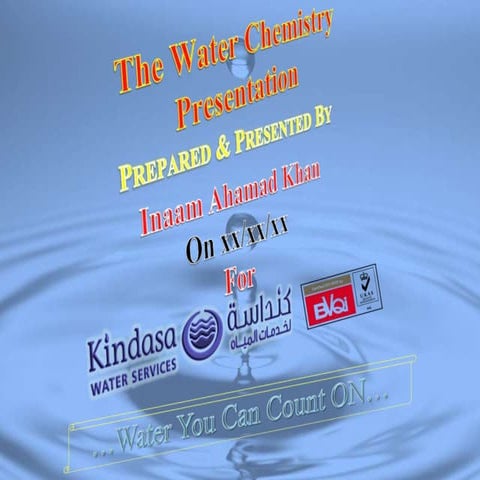 Water Chemistry Part I | PPTX