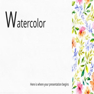 Watercolor by Slidesgo para alguna presentación | PPT