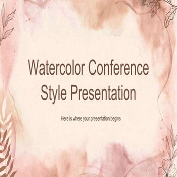 Watercolor Conference Style Presentation by Slidesgo.pptx