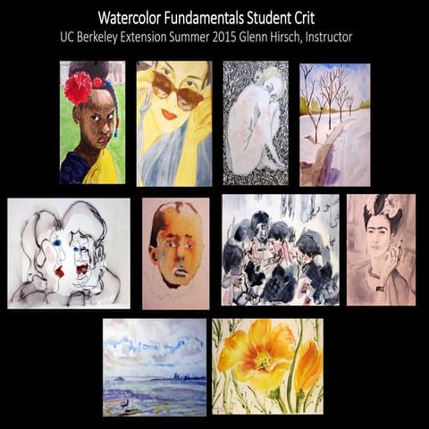 Watercolor Student Work Summer 2015 | PPT
