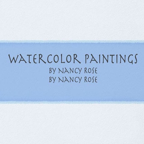 Watercolor Paintings | PPT