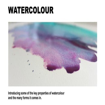 Watercolour paint v8.1 | PDF | Painting | Arts and Crafts