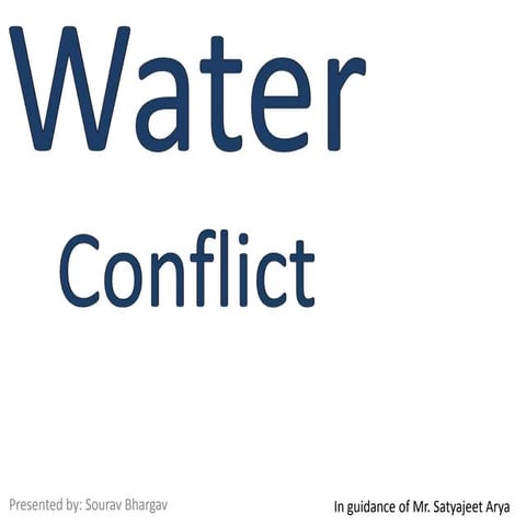 Water conflict | PPTX
