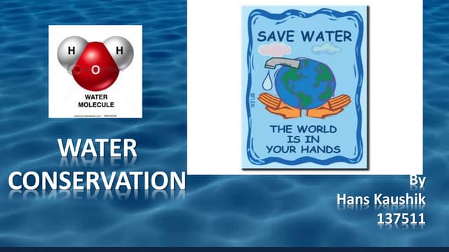 Water Conservation ppt presentation | PPT