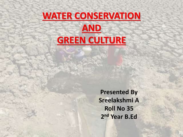 Water Conservation: Exploring Strategies to Adapt to Climate Change | PDF