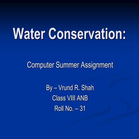 Water Conservation.pptx for claaaaaaaaar | PPT