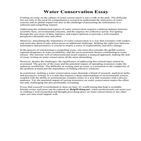 Water Conservation Essay.pdf