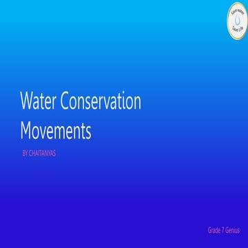 Water Conservation Movements in India.pptx