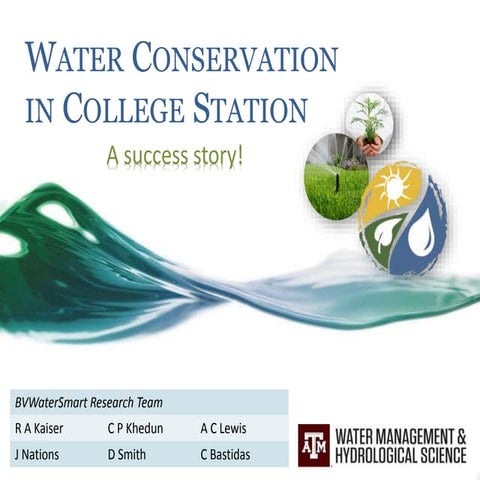 Water Conservation Update | PPTX